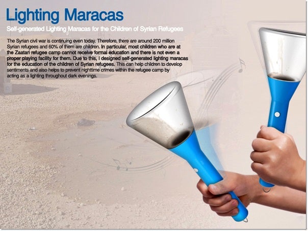 흔들면 충전하는 휴대용 손전등 Lighting Maracas : 네이버 블로그