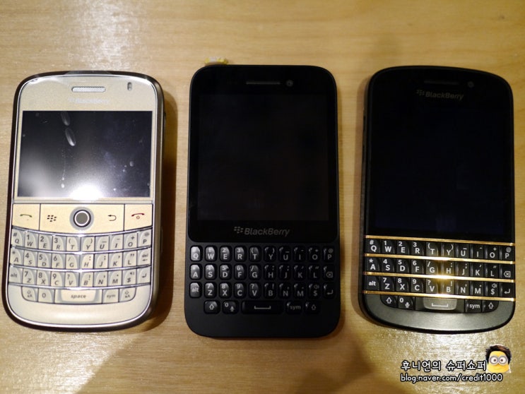 BlackBerry Bold 9000, Q5 , Q10 외관상 차이점 : 네이버 블로그
