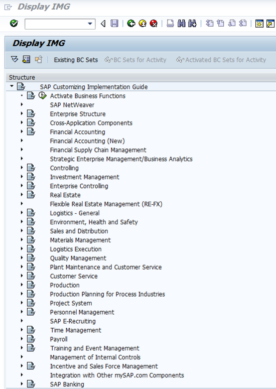 SAP IMG(Implementation Guide) : 네이버 블로그