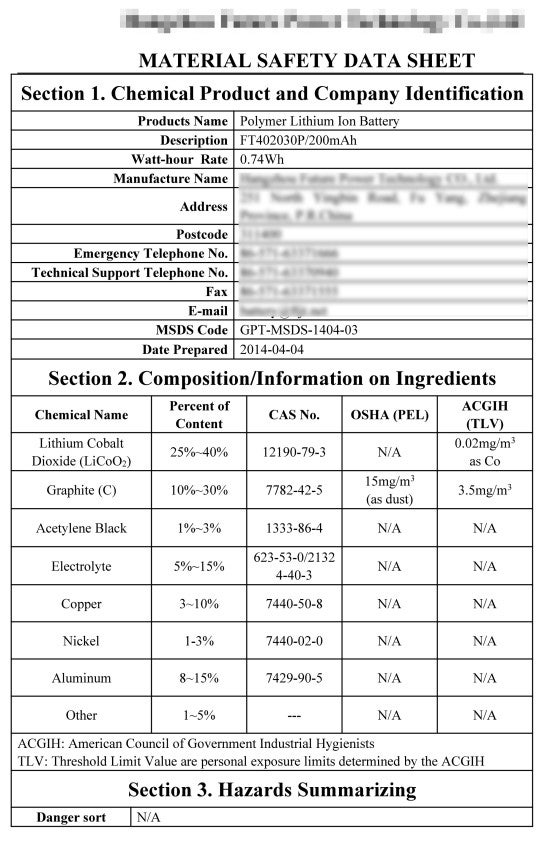 물질안전보건자료(MSDS) : 네이버 블로그