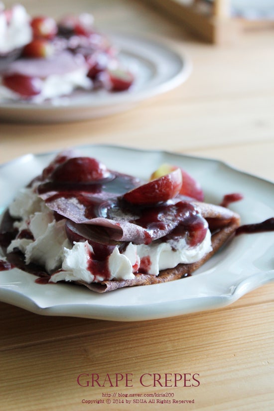 상콤달콤 포도크레페 Grape crepes : 네이버 블로그