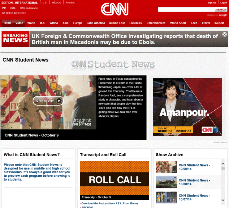 CNN Student News의 개요 및 강의 설명 - CNN뉴스대본을 활용한 영어학습 프로그램 : 네이버 블로그