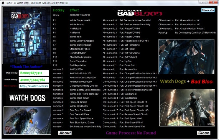 와치독스 스팀 트레이너 - Watch_Dogs v1.05.324 +59 STEAM TRAINER - MaxTre : 네이버 블로그