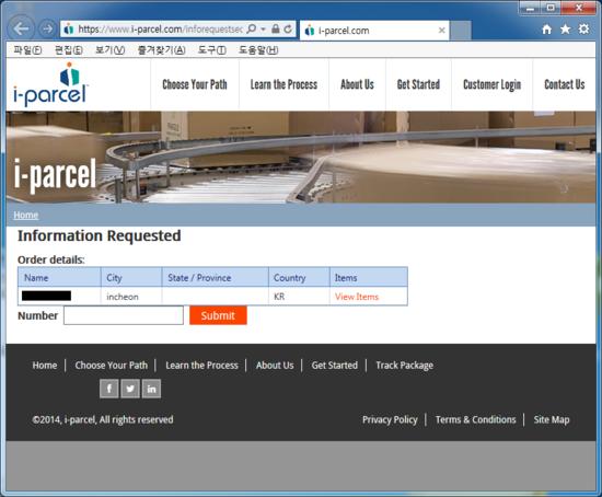 아마존 직배 i-parcel(아이파슬)에 개인통관고유번호 (PIN) 등록/저장 : 네이버 블로그