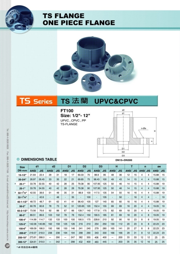 PVC CPVC PP PVDF TS FLANGE : 네이버 블로그