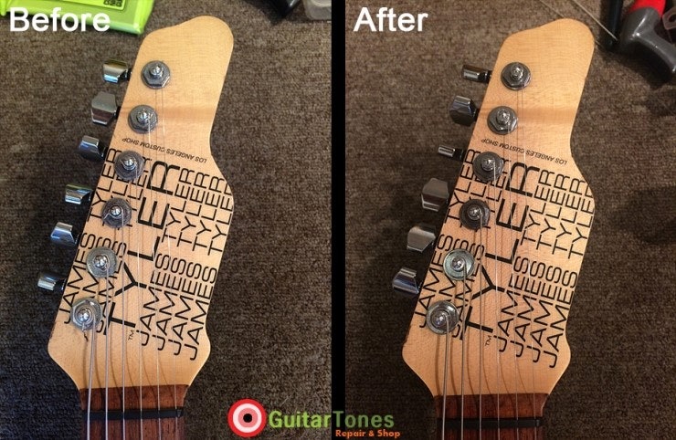 제임스 타일러 버닝워터 - 녹제거&전체셋팅 [홍대 기타수리-기타톤즈] : 네이버 블로그