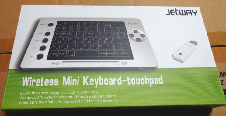 Jetway Wireless Mini Keyboard-touchpad (제트웨이 무선 미니 키보드 & 터치패드 ) 개봉기 및 ...