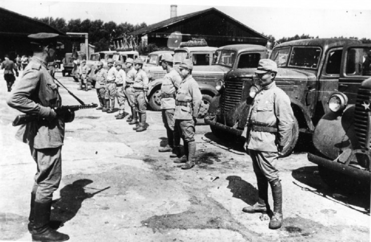 소련군에게 항복한 일본군[WW2 Japanese Army soldiers surrendered Soviet Red Army ...
