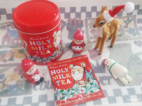 Karel Capek : Holy Milk Tea 카렐차펙 크리스마스한정 홀리밀크티 + 도큐핸즈 크리스마스 소품(산타,백곰,사슴 ...
