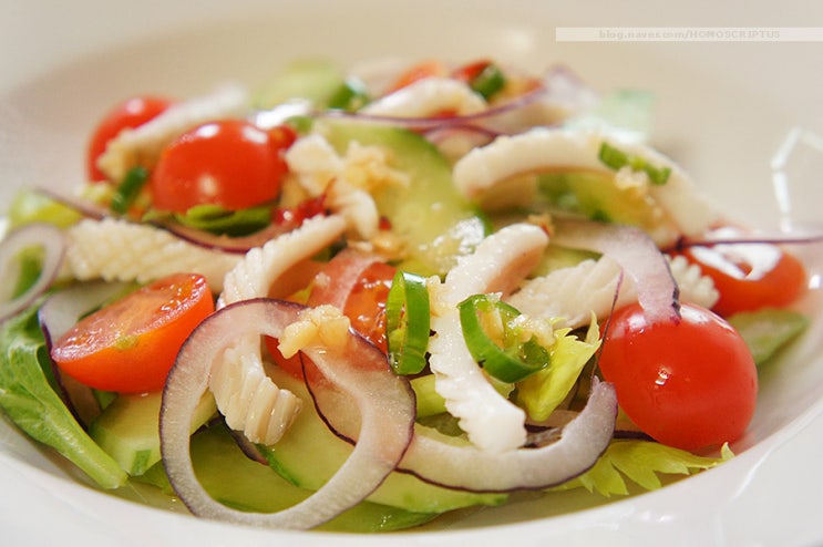 태국식 오징어 샐러드 만들기, 얌 쁠라 묵(Thai squid salad, yam pla muk) : 네이버 블로그