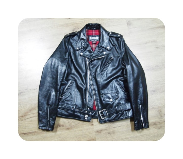 쇼트 NYC 626 라이더 리뷰와 착용사진 착샷! schott nyc 626 Lightweight Waxy Cowhide ...
