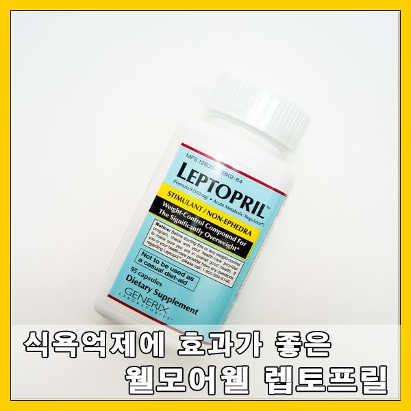 식욕억제에 효과가 좋은 웰 모어웰 Leptopril : 네이버 블로그