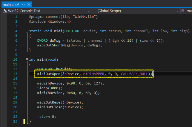 [Win32 API 미디 프로그래밍 강좌] [1] : 첫번째 예제 : 네이버 블로그