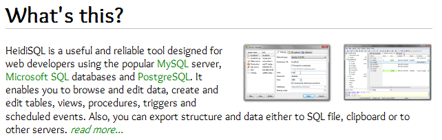 HeidiSQL - MySQL GUI 도구 설치 : 네이버 블로그
