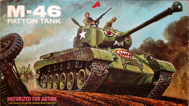 Lindberg 1/32 M-46 Patton Box Art : 네이버 블로그