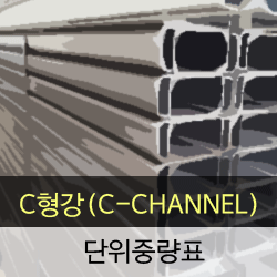 C형강 단위중량표 C-CHANNEL Unit Weight, C찬넬,C채널 단중 규격표 : 네이버 블로그