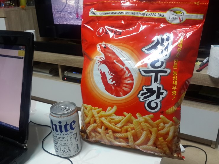 집에서 맥주랑 새우깡 먹음!! : 네이버 블로그