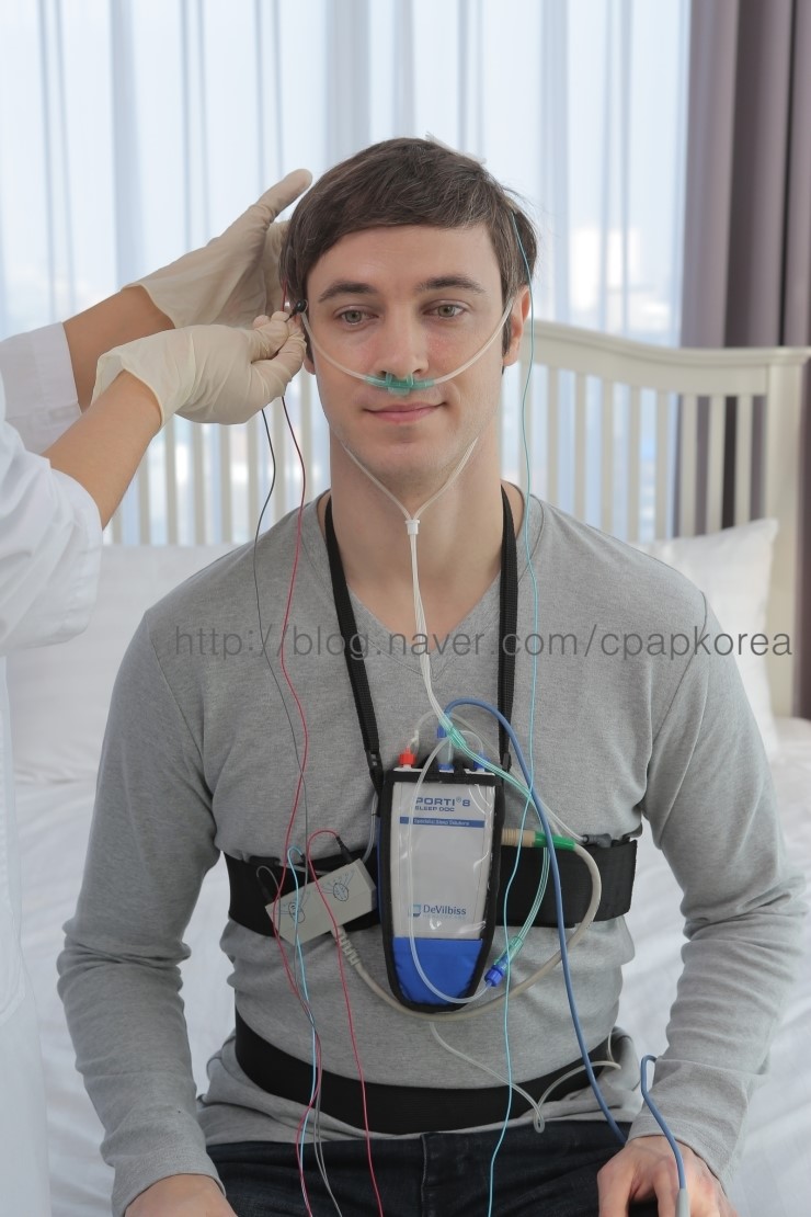수면다원검사란?/ Polysomnography(PSG), 수면평가장치, 수면측정장치/ 슬립독 포티8 (Sleepdoc Porti ...