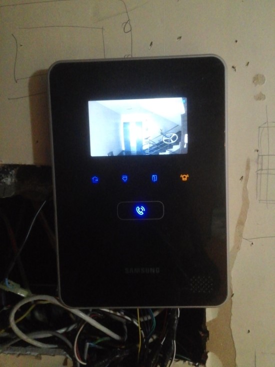 논현동 토미빌아파트 삼성인터폰 sht-705s 를 삼성비디오폰sht-3625amk 로 교환시공 : 네이버 블로그