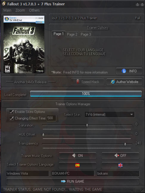폴아웃 3 트레이너 - Fallout 3 v1.7.0.3 +7 TRAINER : 네이버 블로그