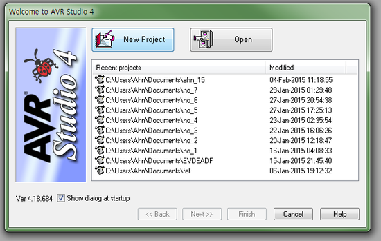 AVR Studio 4 사용법, AVR 스튜디오 4 사용법 hex파일 : 네이버 블로그