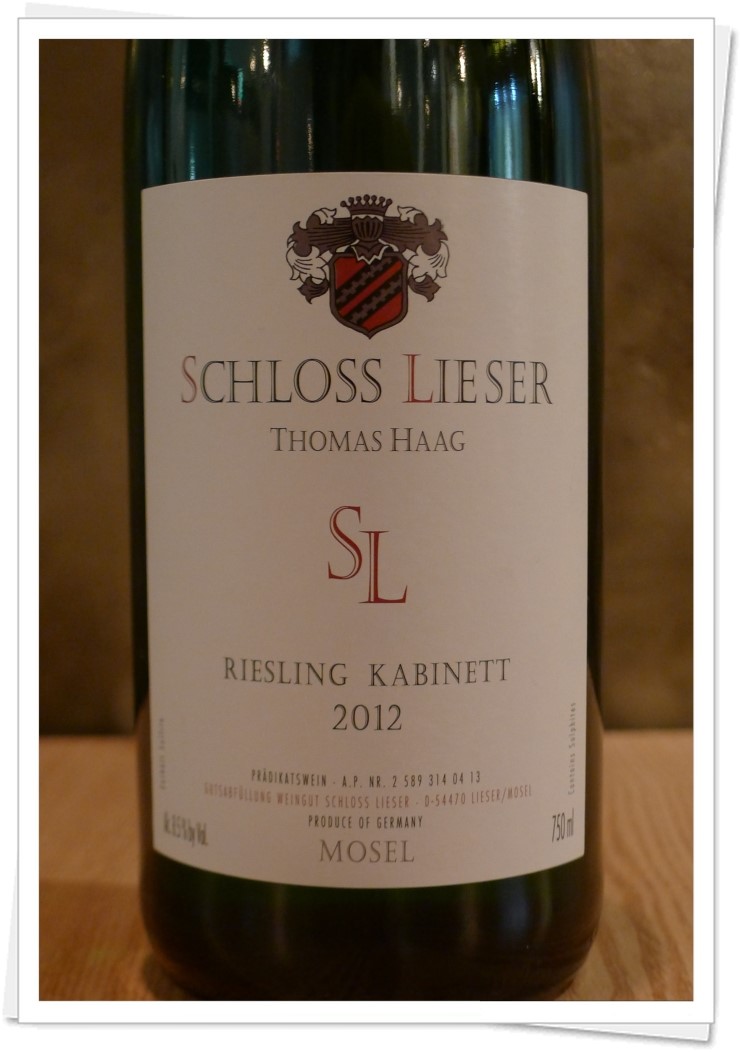 [와인] Schloss Lieser Thomas Hagg Riesling Kabinett 2012 (슐로스 리저, 토마스 하그 ...