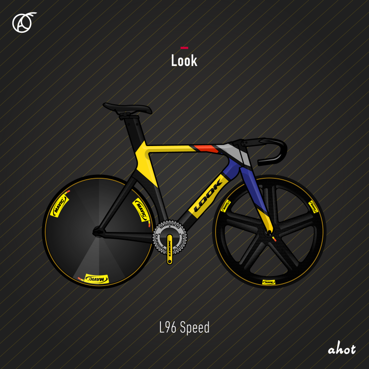 자전거 일러스트 시리즈 - 룩 몬드리안 Look L96 Speed [ahot] : 네이버 블로그