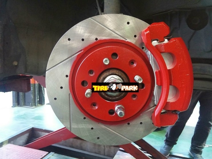 [뉴프라이드 YF소나타 국민2P브레이크 튜닝추천]그랜져XG 2P 투피 브레이크+15인치휠 사선타공 2P+순정17인치휠 허리케인플라워Z 경량디스크 2P+부산마산창원장유김해양산 ...