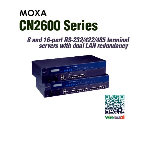 시리얼통신 컨버터 MOXA CN2610 ,CN2650 8~16포트 시리얼 터미널 서버(이중화 랜 2포트)-디비이스 ,산업용 ...