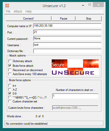 시스템 해킹과 보안 : 패스워드 크래킹(password craking)2 / Unsecure v1.2 / netbus / nc ...