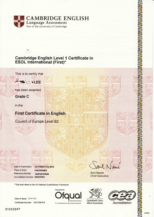 [영어자격증취득하기] Cambridge FCE(First Certificate in English) : 네이버 블로그