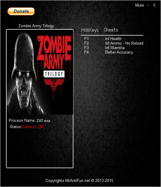 좀비 아미: 트릴로지 트레이너 - Zombie Army: Trilogy V1.00 +4 Trainer - MrAntiFun : 네이버 블로그