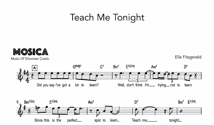 Teach me tonight(Ella Fitzgerald)-jazz flute / 스탠다드 재즈 솔로악보 : 네이버 블로그