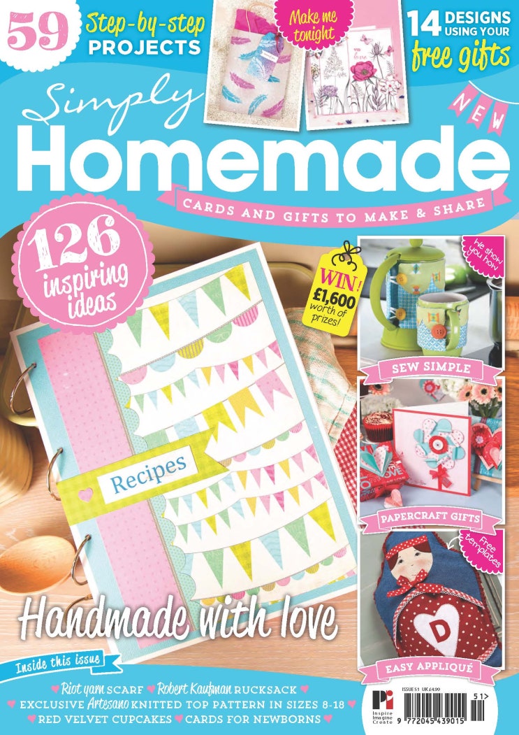 기프트&카드 DIY를 참고하기 좋은 영국 공예잡지 Simply Homemade Magazine 2015 : 네이버 블로그