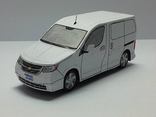 [100% handmade Paper Model] 2014 Chevrolet City Express : 네이버 블로그