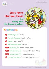 영어동화 / 노부영 Mary Wore Her Red Dress 워크시트 소개 : 네이버 블로그