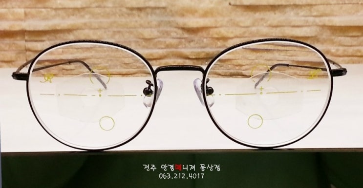 전주【고등학교 여학생 수직사위 프리즘 처방 눈 피로방지 기능성 렌즈안경】둥근 안경테 양안 시기능 검사와 프리즘 안경