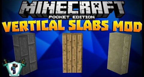 마인크래프트 PE(모바일) 반블럭을 세로로 지을 수 있다. (VERTICAL SLABS MOD) : 네이버 블로그