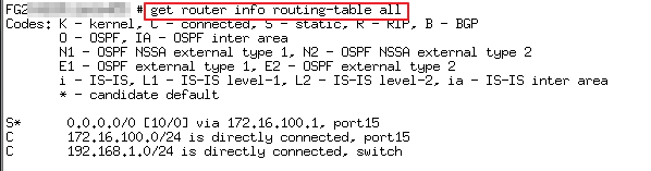 [FortiGate] Routing Table 확인, Inactive Route 확인 : 네이버 블로그