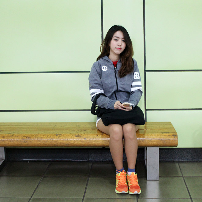 캐주얼한 그레이 후드집업 3QR 브랜드 추천 : 네이버 블로그