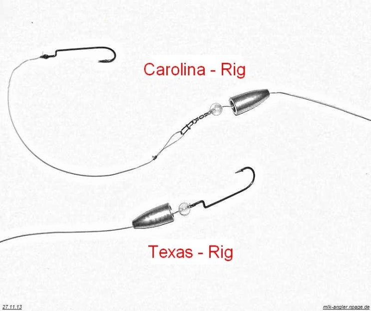 텍사스 리그 VS 캐롤라이나 리그 (Texas rig VS Carolina Rig) : 네이버 블로그