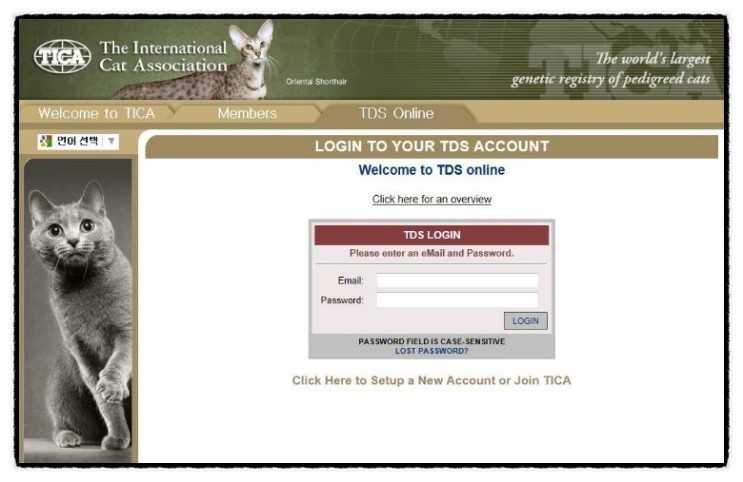 TICA 회원가입 절차 : 네이버 블로그