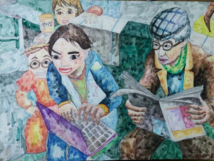 진접홍익미술학원 삼성생명청소년미술대회에출품한 초4 강지수학생작품입니다 네이버 블로그
