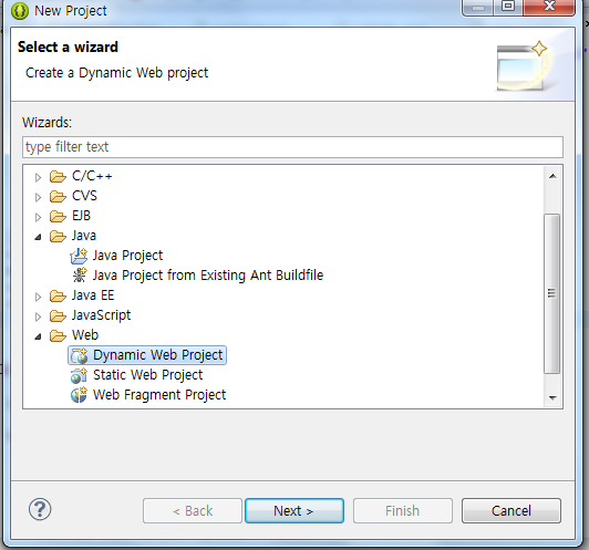 [119] 5. eclipse에서 new file-dynamic web project가 없을 때 : 네이버 블로그