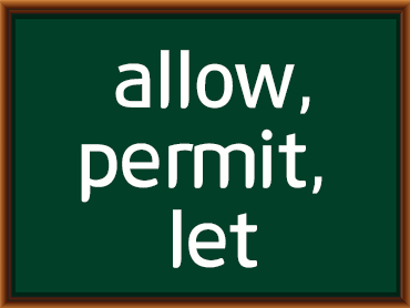 allow, permit, let의 사용법 : 네이버 블로그