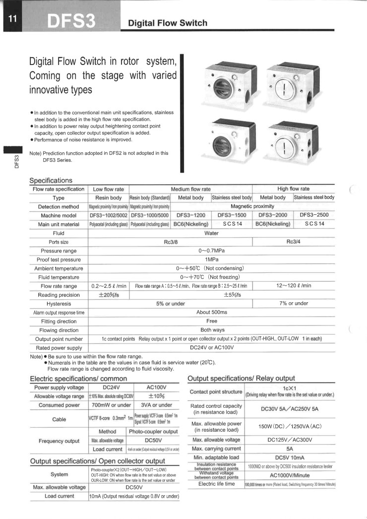 Digital Flow switch/디지털플로우스위치/유량스위치/Flow switch/DFS3/Taiyo/대아기전 : 네이버 블로그