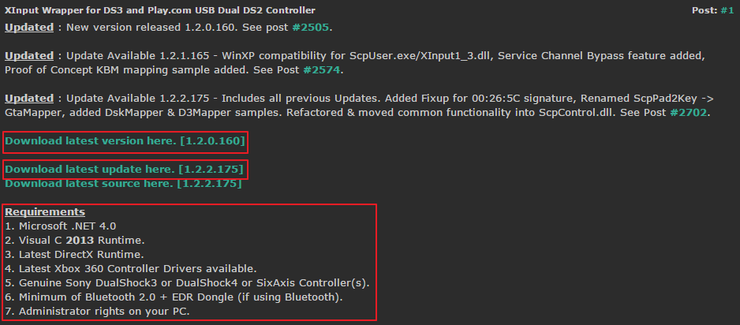 플스3 패드를 PC에서 사용하기[XInput Wrapper] : 네이버 블로그