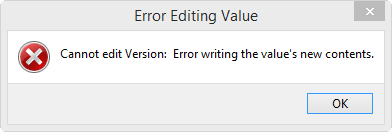 레지스트리 권한 오류 - Cannot edit [Registry key name]: Error writing the value ...