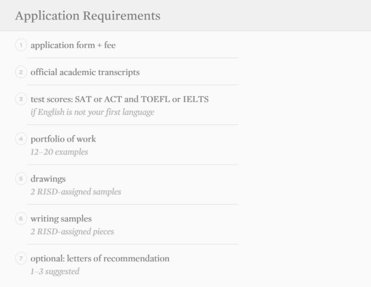 미국미대 RISD 입학요건 / RISD 학비 / RISD 전공 : 네이버 블로그