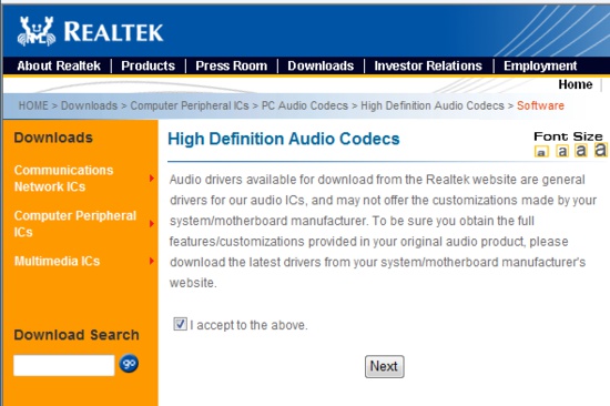 리얼텍 HD 오디오 코덱 드라이버-Realtek High Definition Audio Codecs R2.77 Final ...